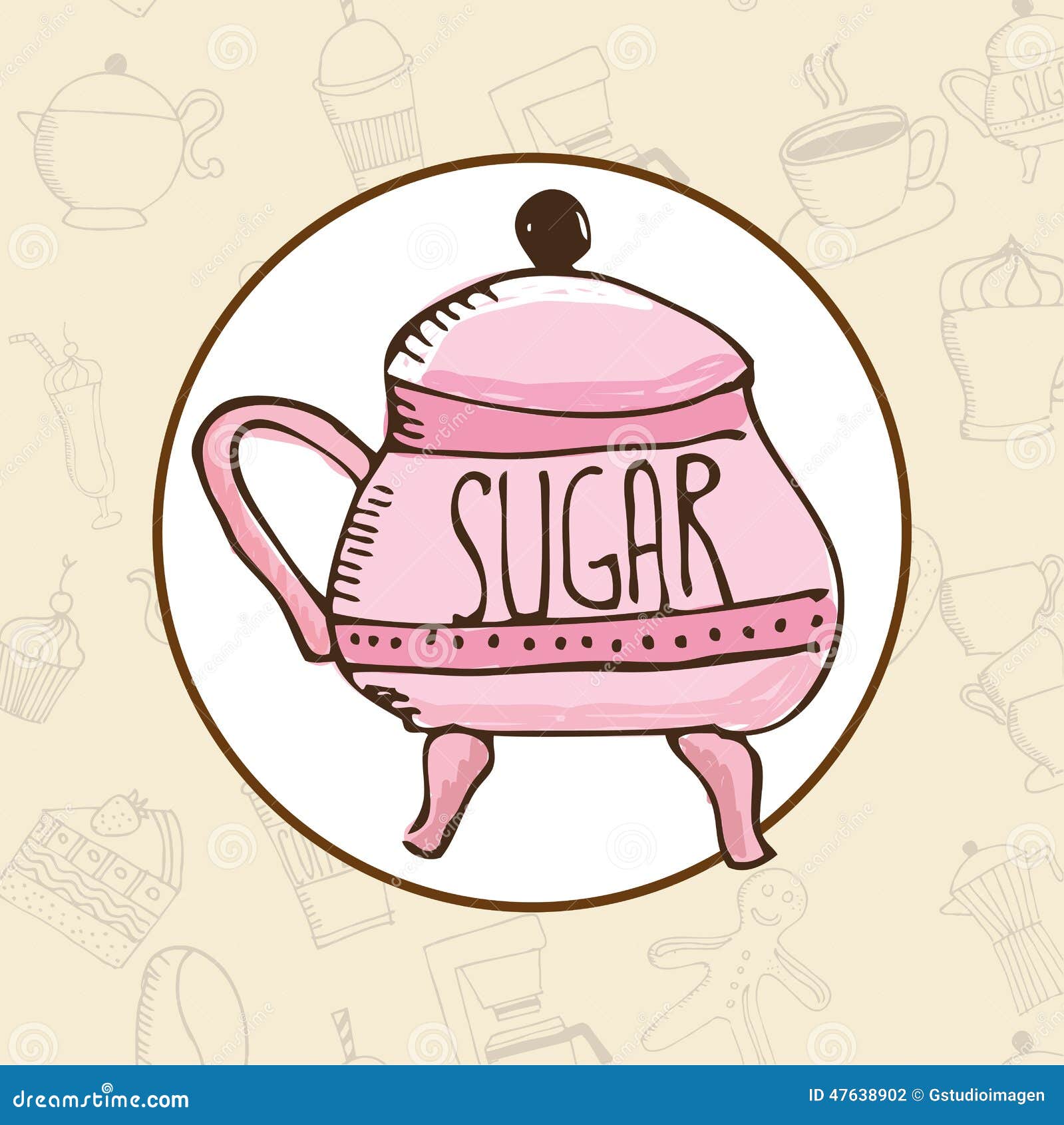 Design stock vector. Illustration of container, kitchenware - 47638902