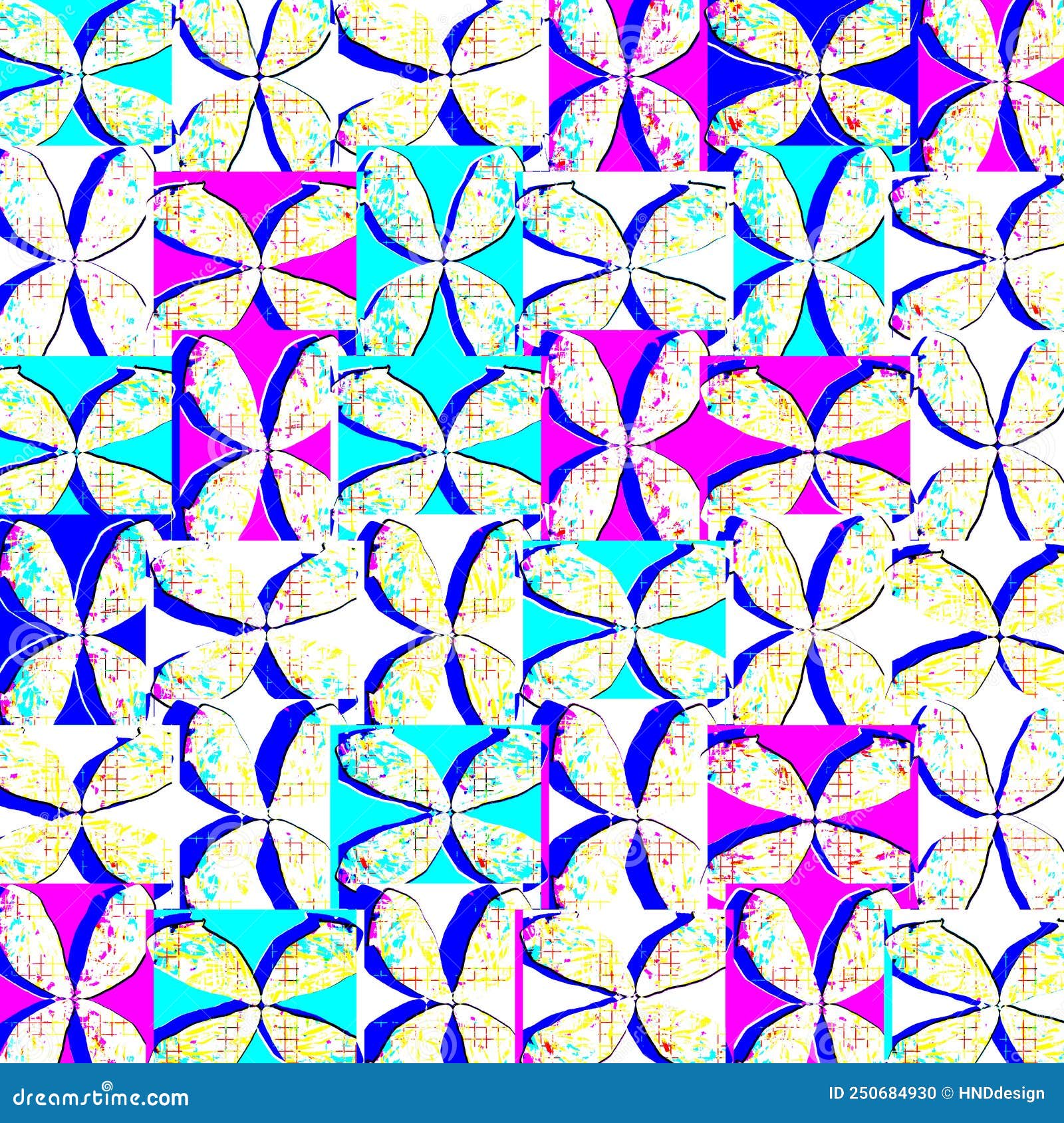 Pastel Colors Square Grid Pattern, Design Suitable for Digital Printing ...