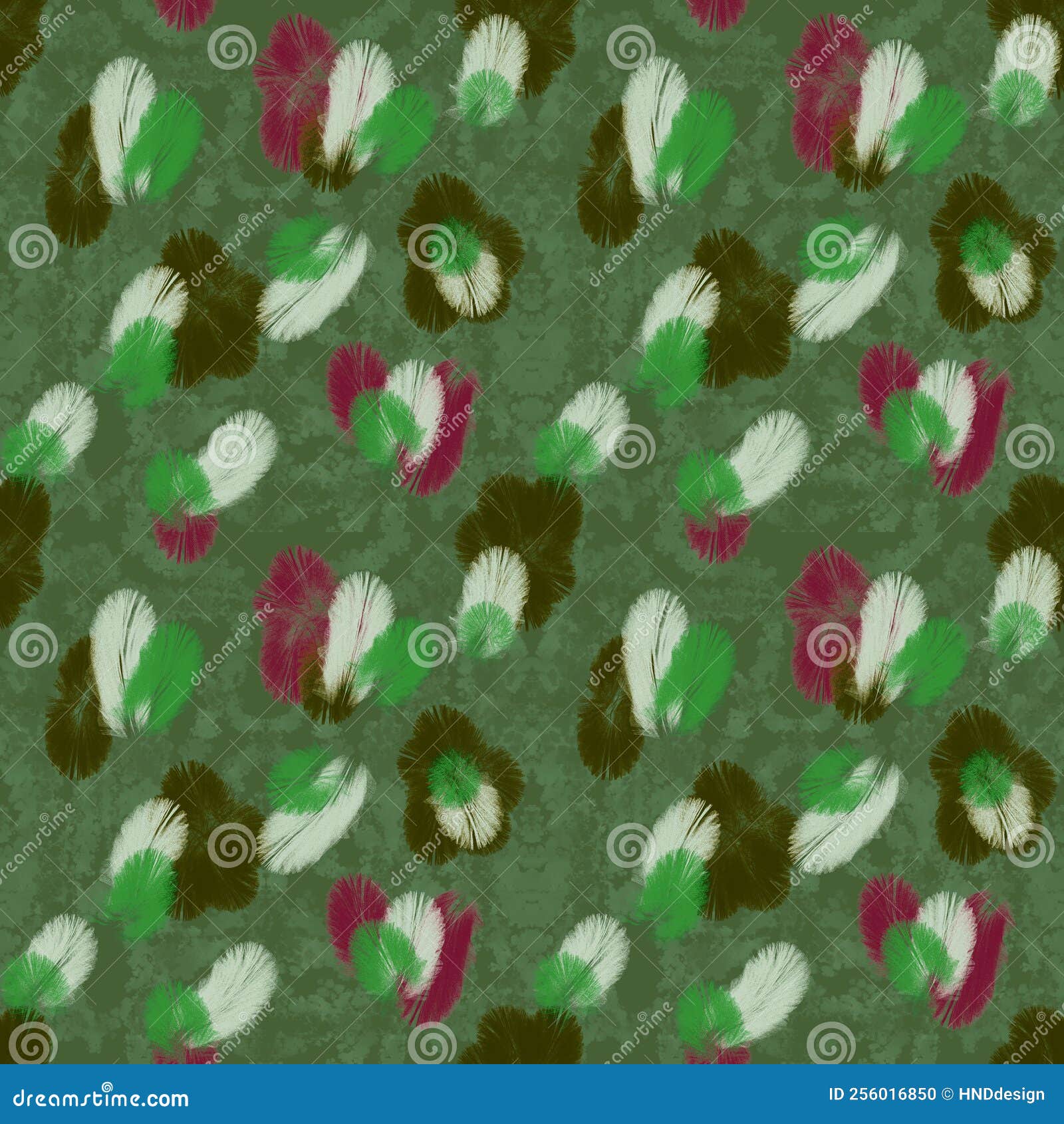 Repeated Pattern Design Made with Feathers.design Suitable for Digital ...