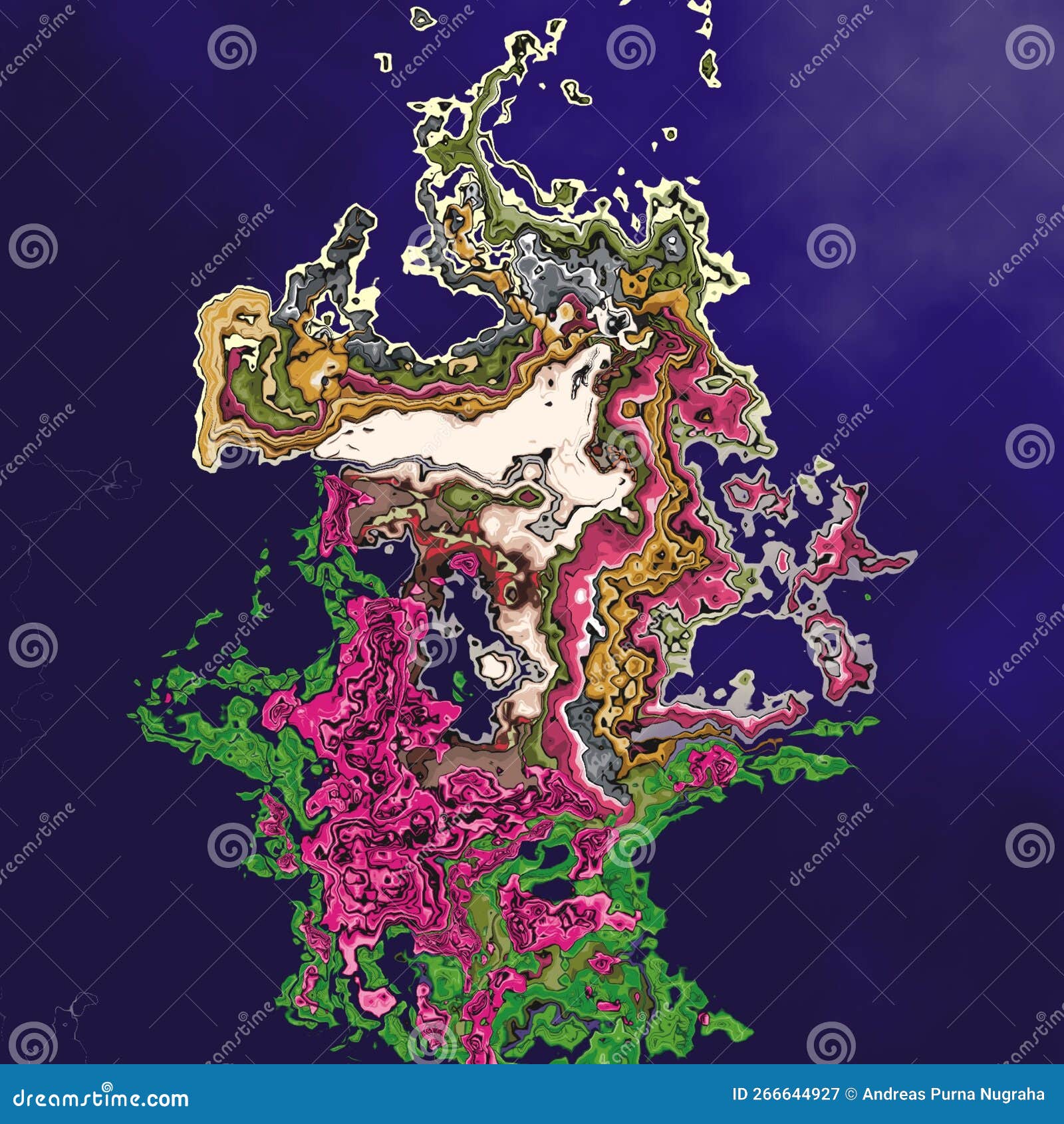 Abstract Fun Art Design for Poster Collection Stock Illustration ...