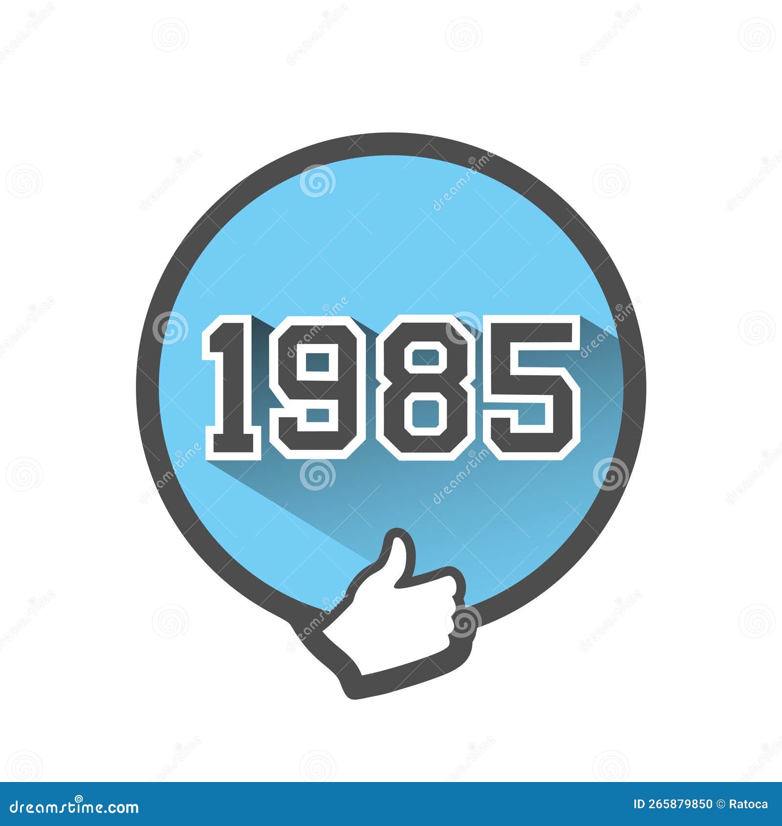 Design Of 1985 Symbol Vector Illustration | CartoonDealer.com #265879850