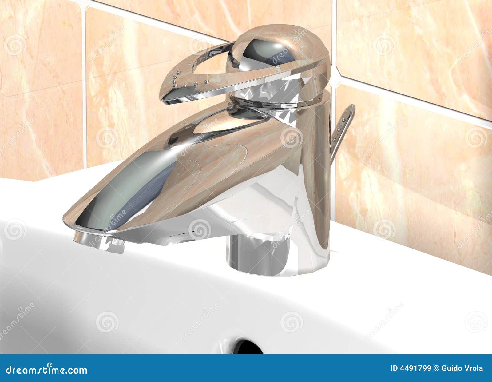 Design tap stock illustration. Illustration of steel, render - 4491799