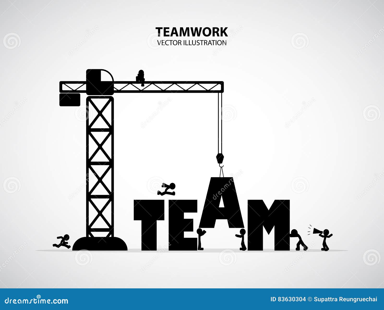 Design Team Building Concept, Vector Illustration. Stock Vector ...