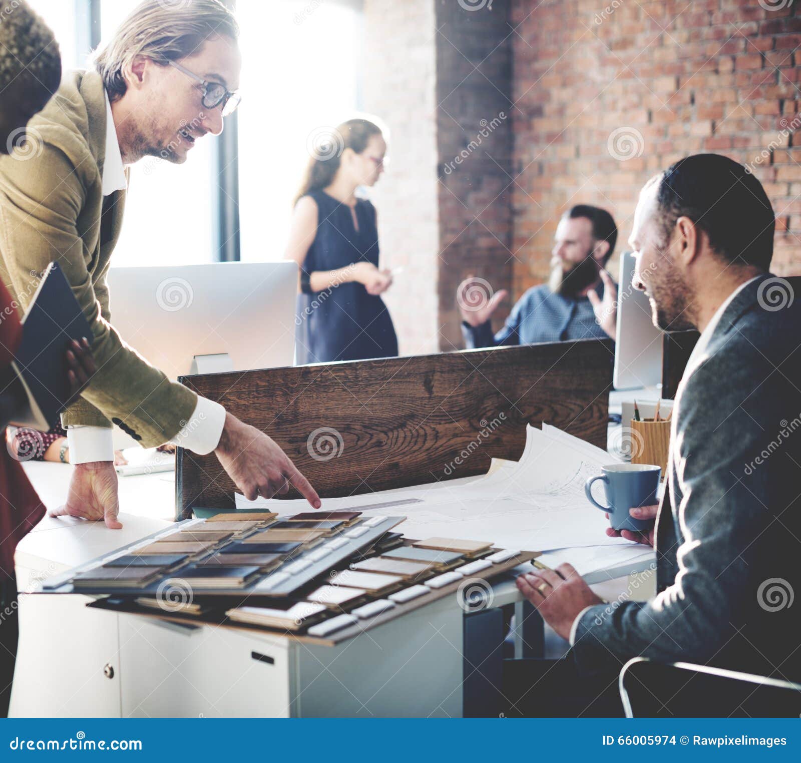 Design Team Busy Working Talking Concept Stock Photo - Image of ...