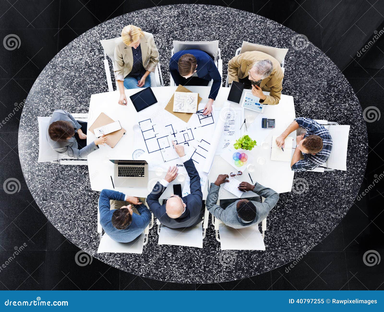 Design Team Planning for a New Project Stock Image - Image of designers ...