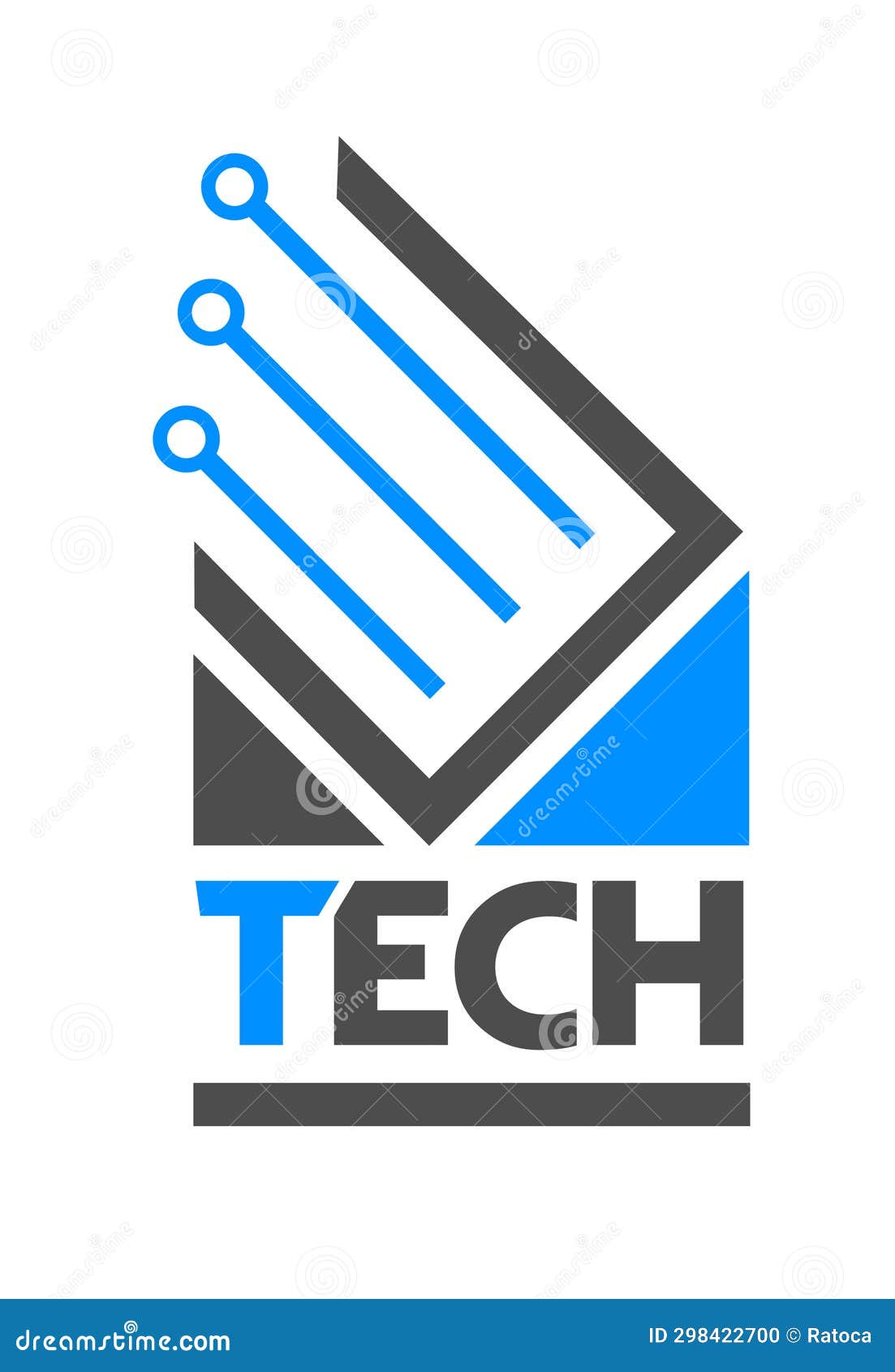 Design of tech symbol stock vector. Illustration of concept - 298422700