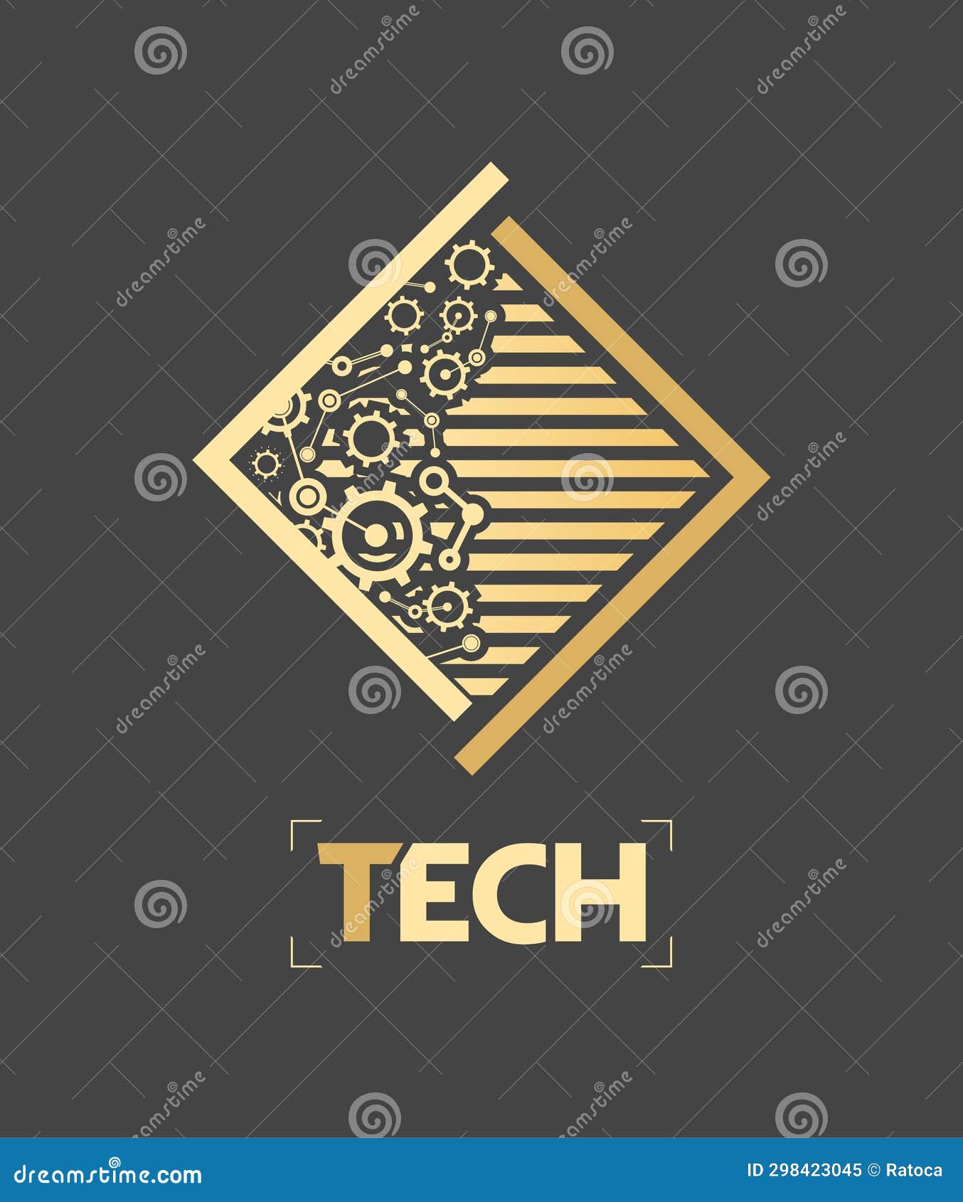 Design of tech symbol stock vector. Illustration of connection - 298423045