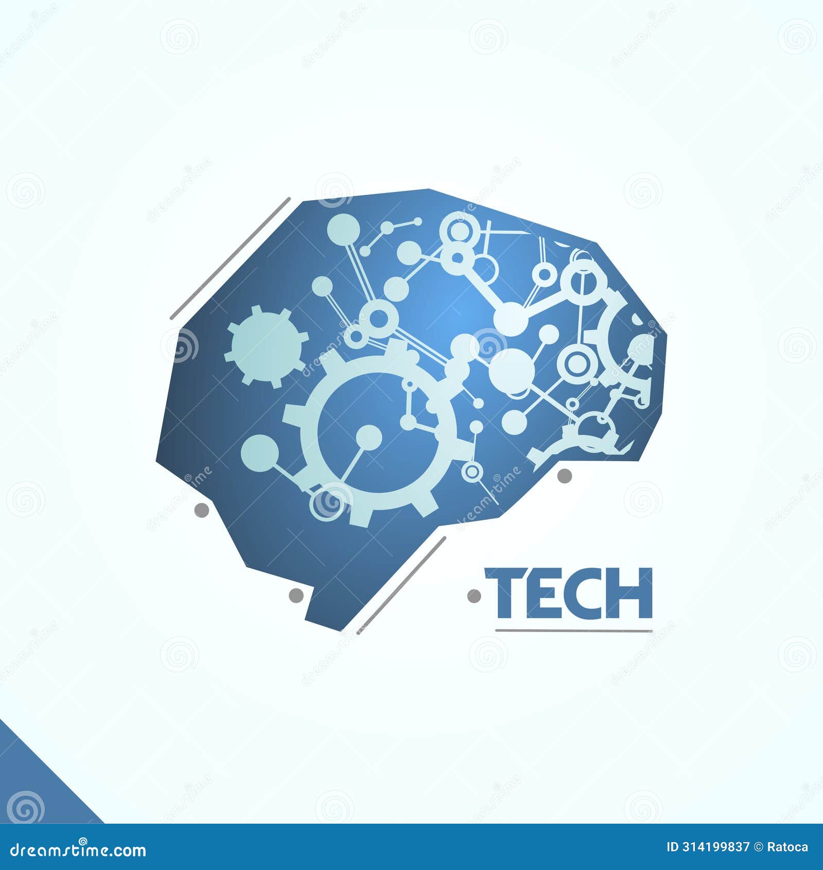 Design of tech symbol stock vector. Illustration of technology - 314199837