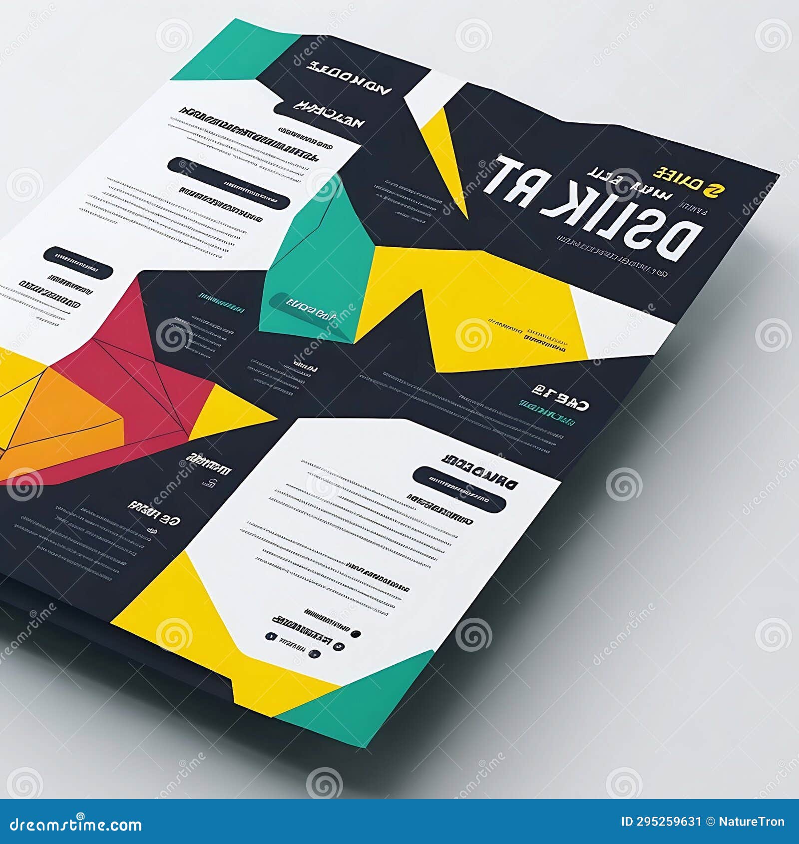Design Template with Paper Design Layout Design Template Stock ...