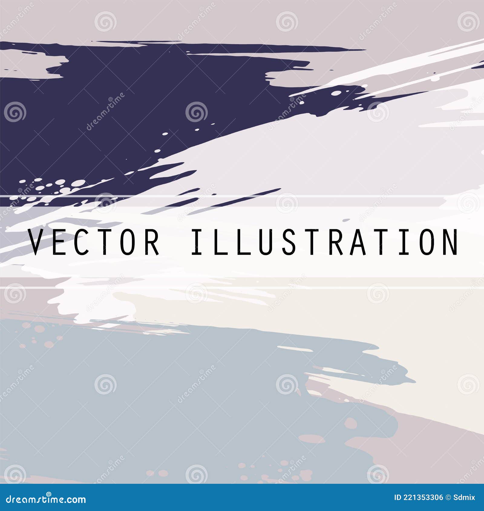 Abstract Color Hand Drawn Backgrounds for Design. Stock Vector ...