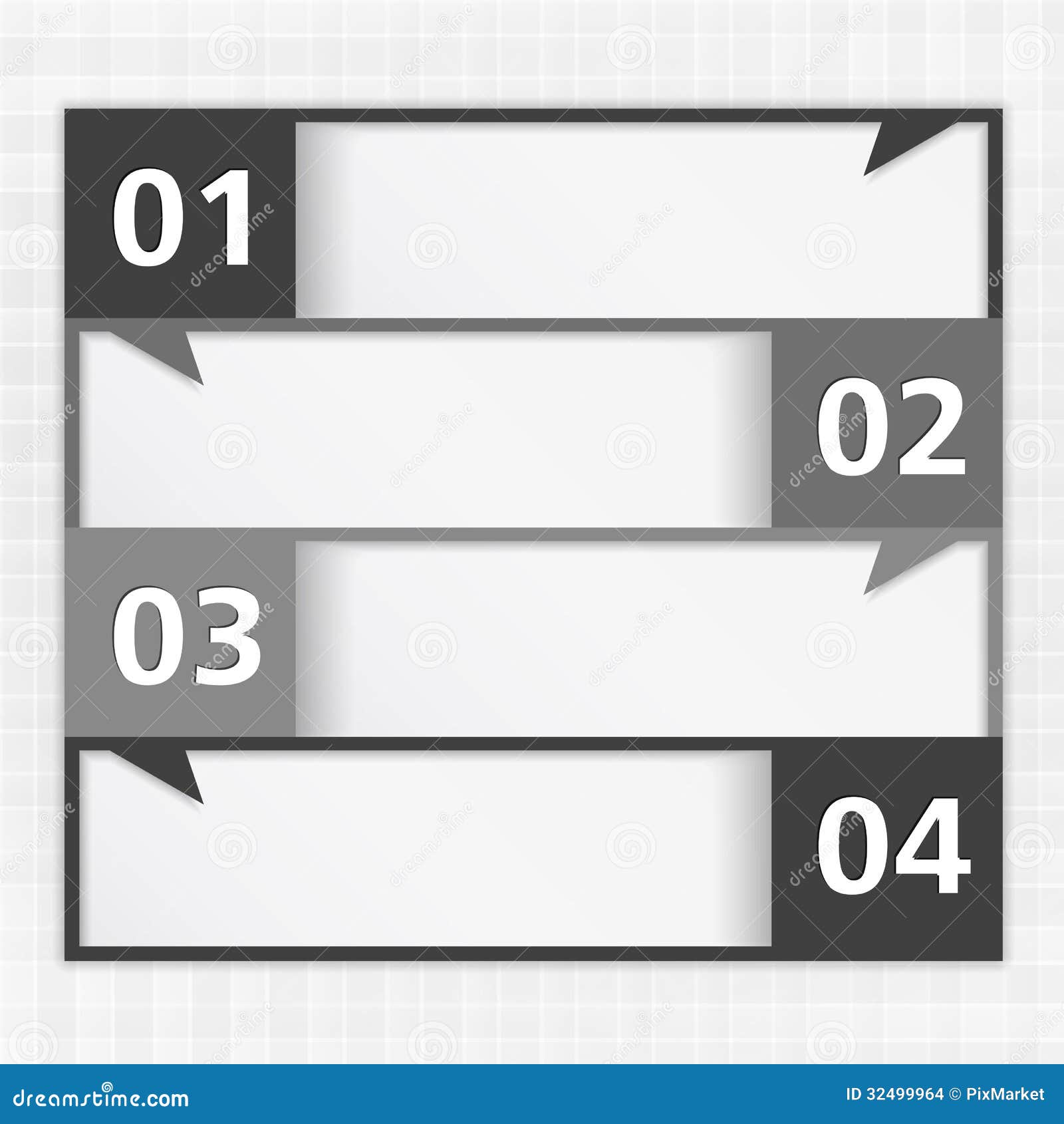 Design Template with Four Elements Stock Vector - Illustration of ...