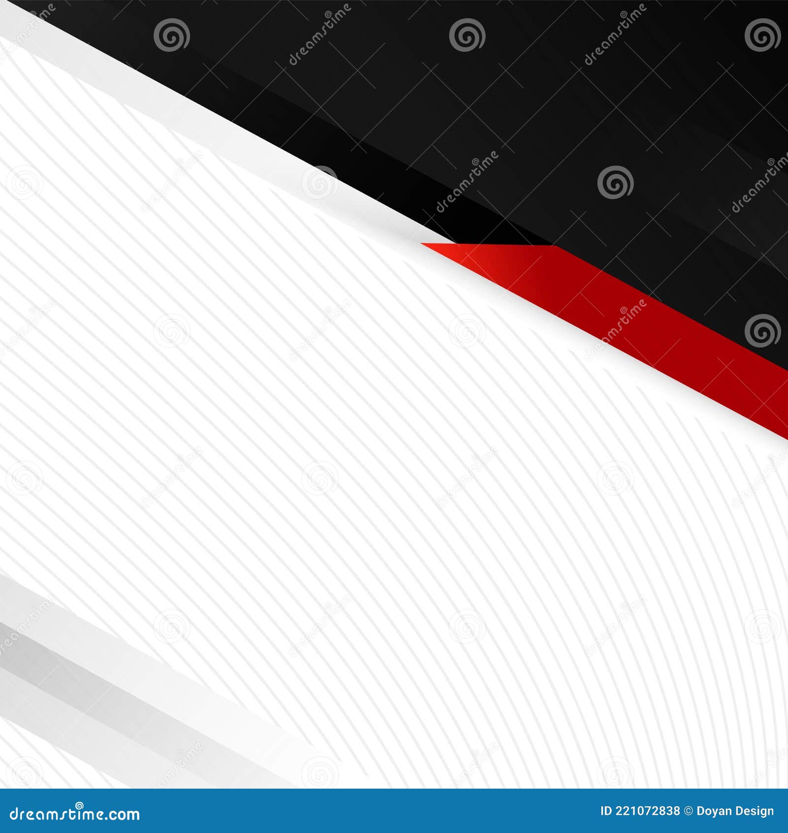 Design Template with Red Black Geometric Shapes Stock Vector ...