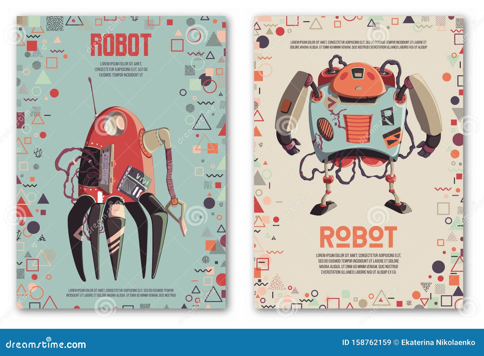 Robots Vector Illustration | CartoonDealer.com #10077108