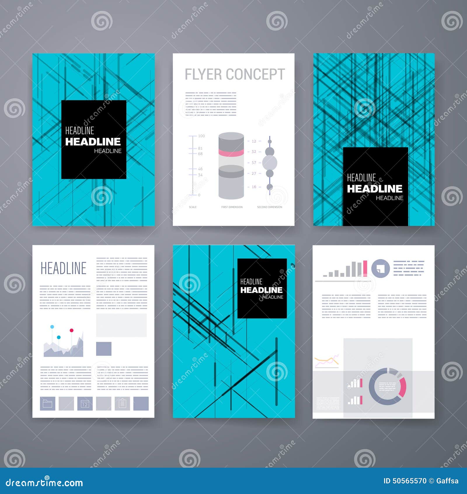 Design Template Set for Web, Mail, Brochures Stock Illustration ...