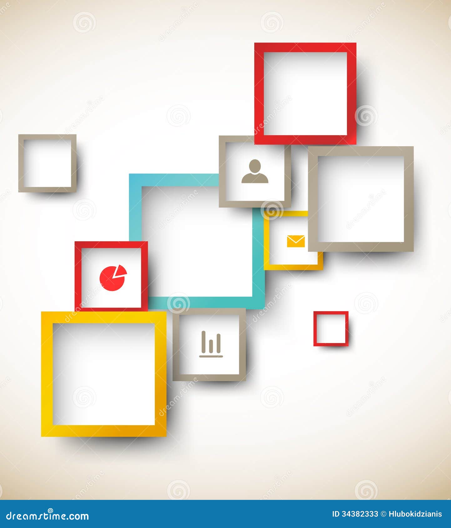 Design Template with Squares Stock Vector - Illustration of banner ...