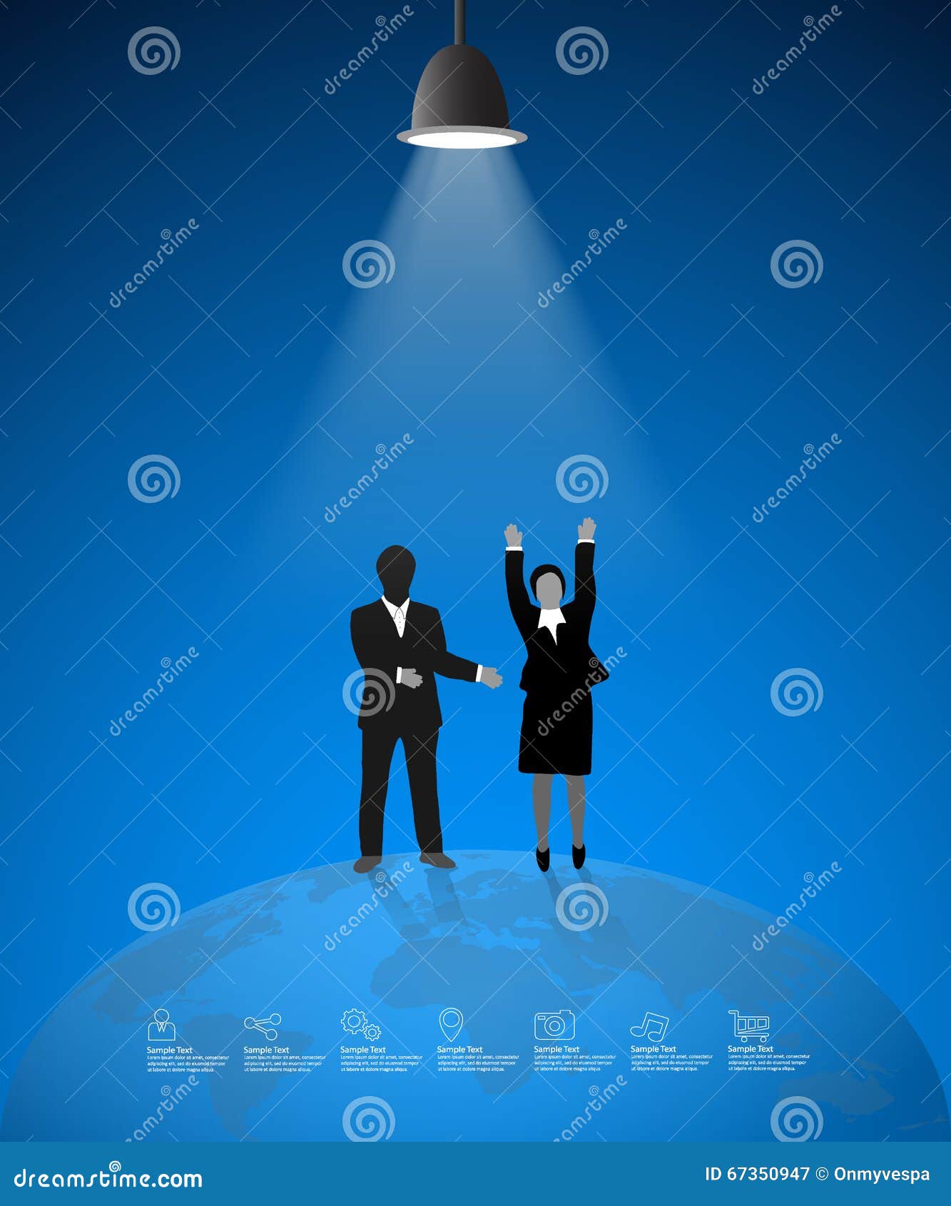 Design Template for Success Concept Stock Vector - Illustration of ...