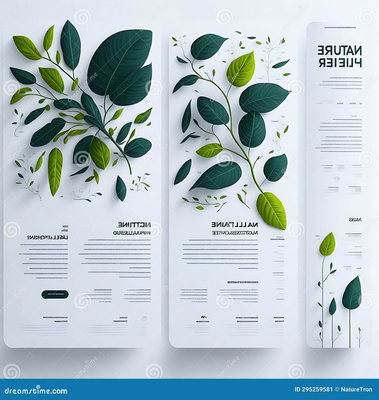 Vector Ecology Template Eco Friendly Business Card Design Template ...