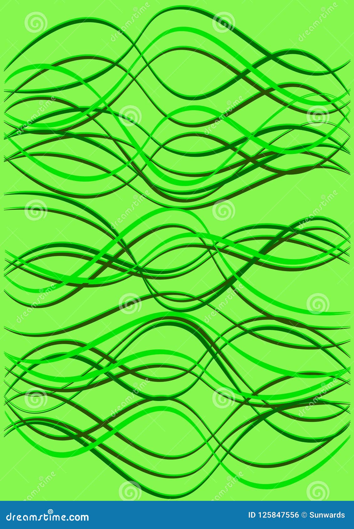 Design Template with Waves Curve Lines. Wavy Background. Rippling ...