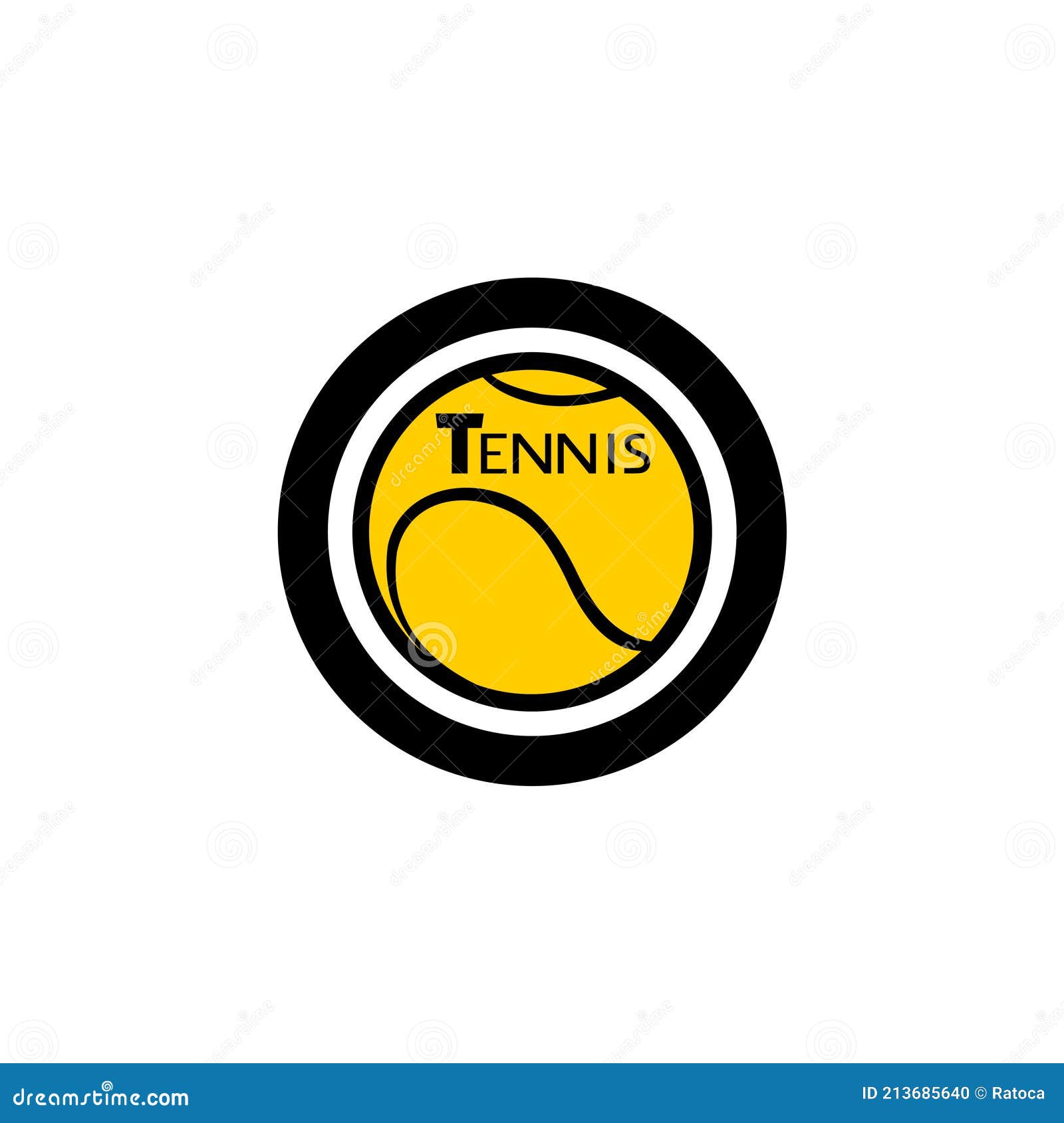 Design of Tennis Ball Symbol Stock Vector - Illustration of object ...