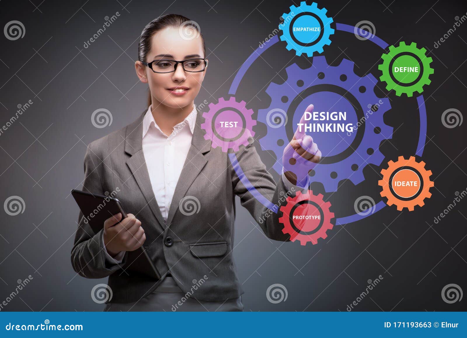 Design Thinking Concept in Software Development Stock Image - Image of ...