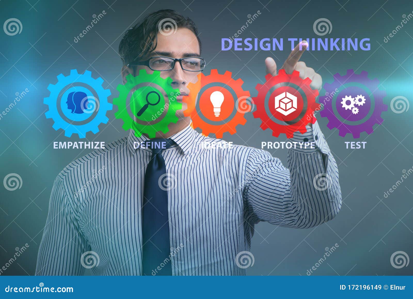 Design Thinking Concept in Software Development Stock Image - Image of ...