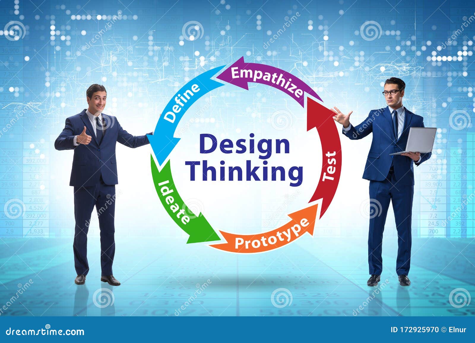 Design Thinking Concept in Software Development Stock Photo - Image of ...