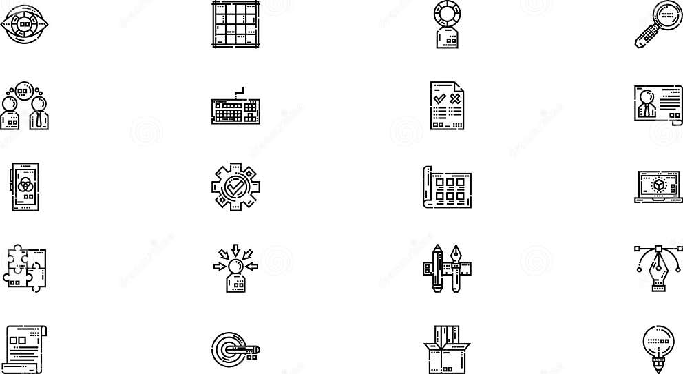Design Thinking Icons High-Quality Vector Icons Collection with ...