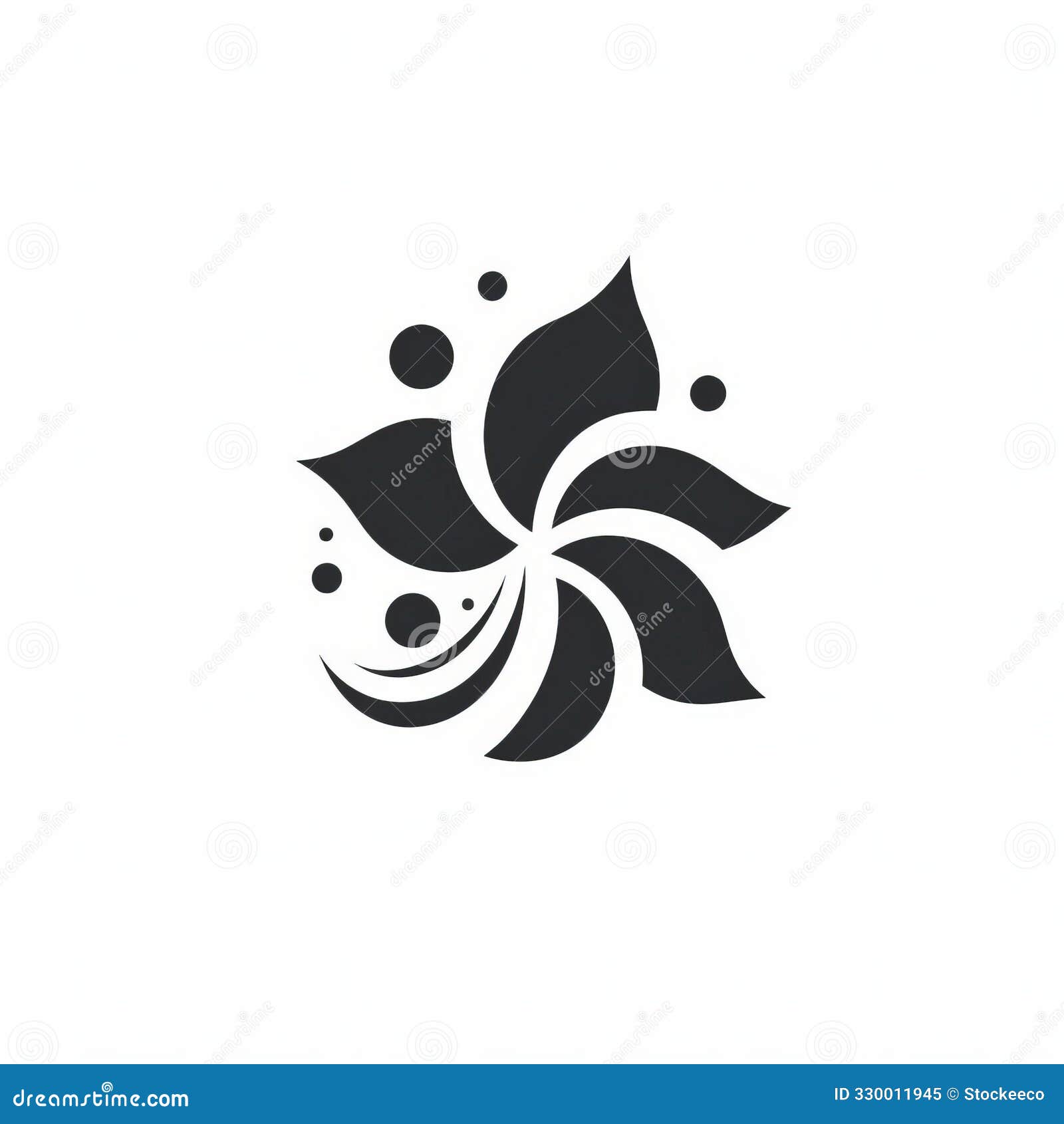 Design Thinking Process with Abstract Floral Logo Concept Stock ...