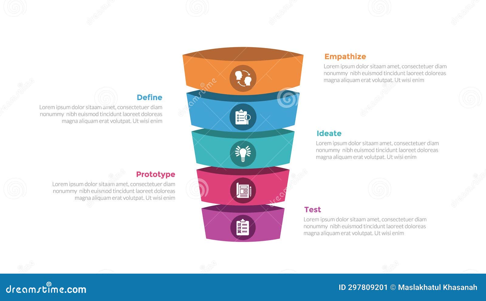 Six Step Creative Chart. Table, Process Graph, Slide Template. Creative ...