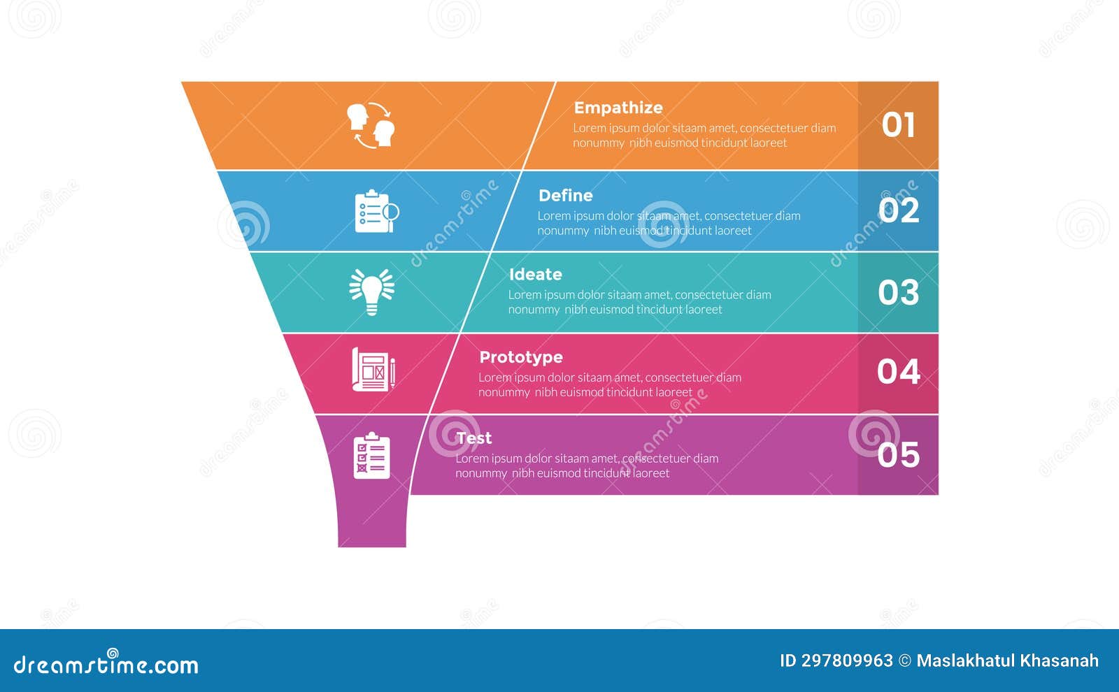 Six Step Creative Chart. Table, Process Graph, Slide Template. Creative ...