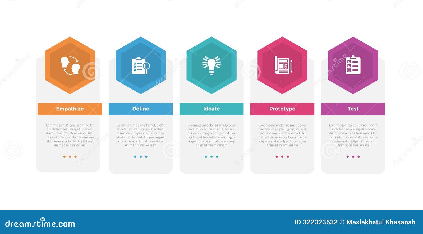 Six Step Creative Chart. Table, Process Graph, Slide Template. Creative ...