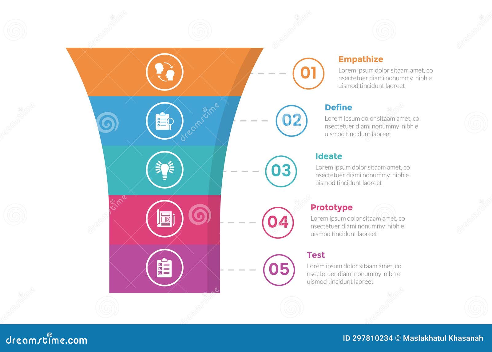 Six Step Creative Chart. Table, Process Graph, Slide Template. Creative ...