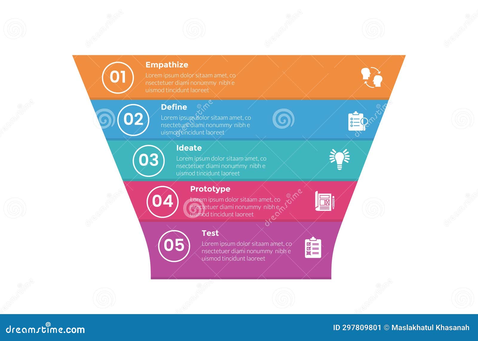 Six Step Creative Chart. Table, Process Graph, Slide Template. Creative ...