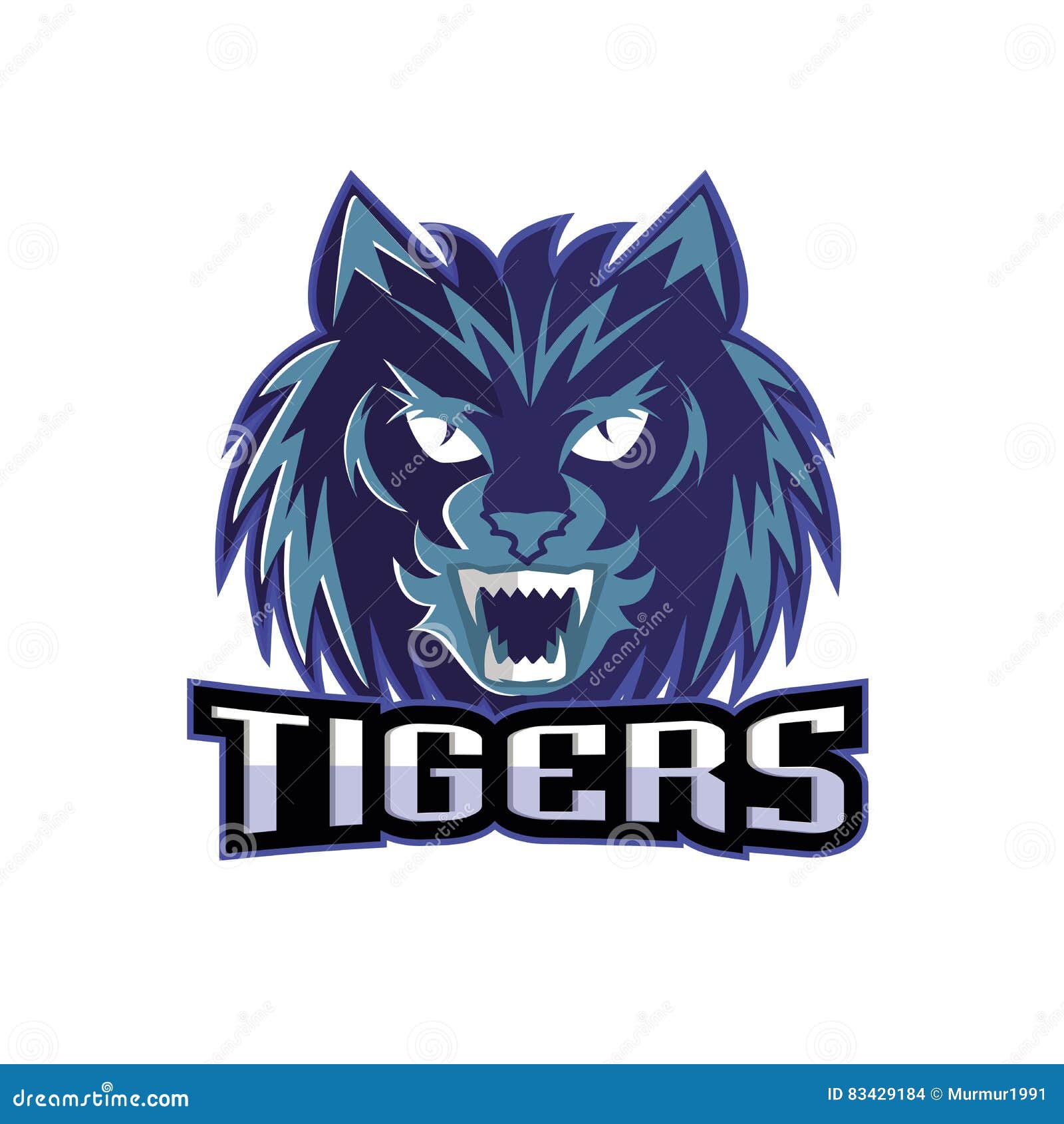 Design Tigers Logo Sport Team Stock Vector - Illustration of icon ...