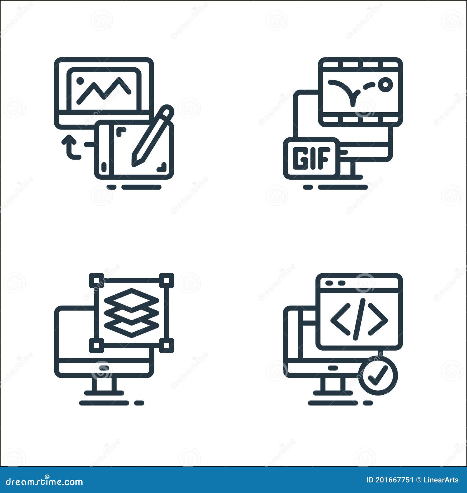 Linear Animation Icon From Cinema Outline Collection. Thin Line ...
