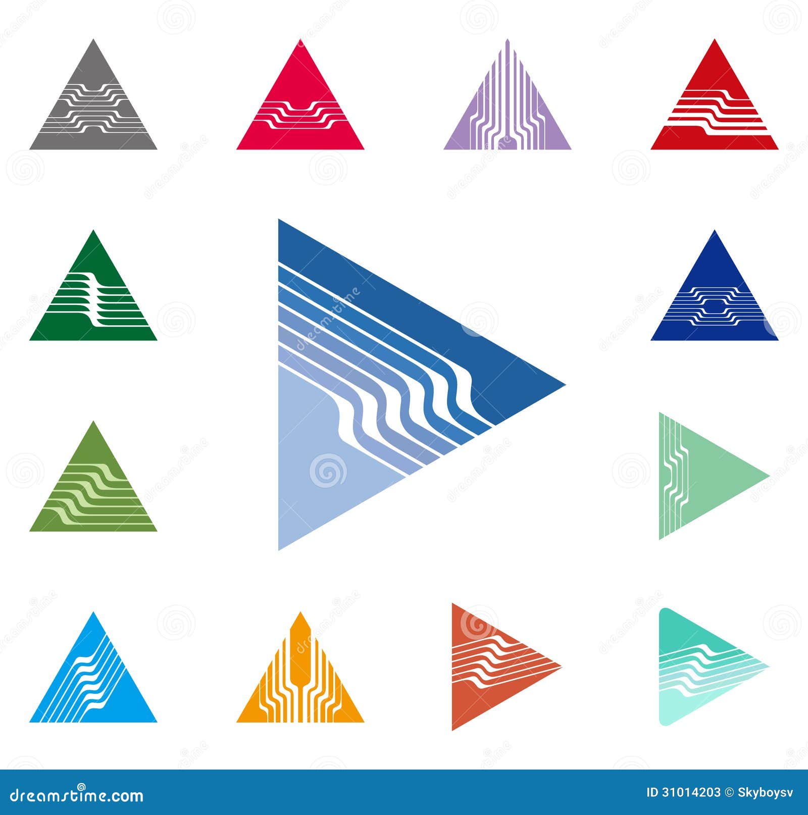 Design Triangle, Arrow Vector Logo Template. Speed Stock Vector ...
