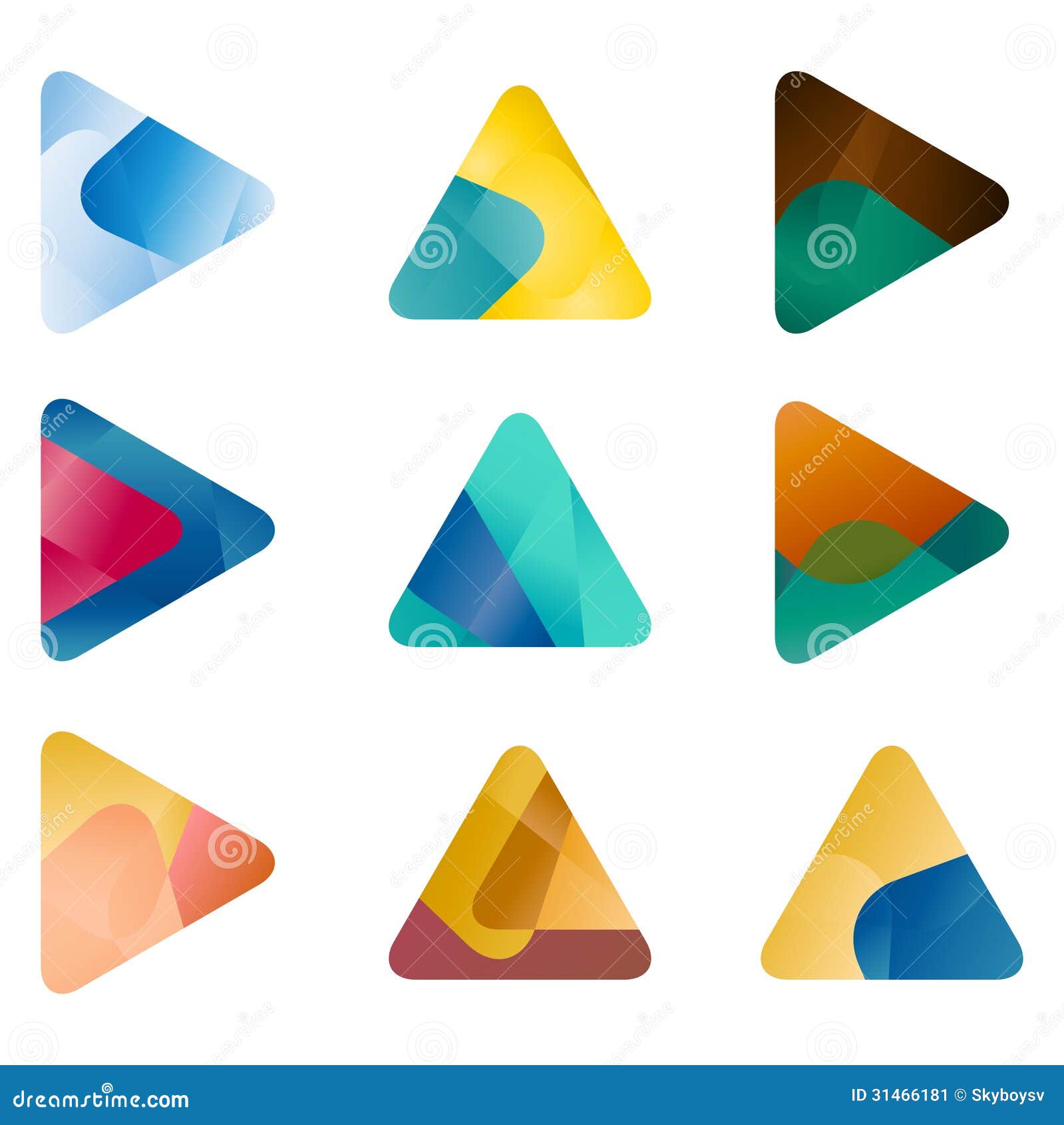 Design Triangle, Arrow Vector Logo Template Stock Vector - Illustration ...