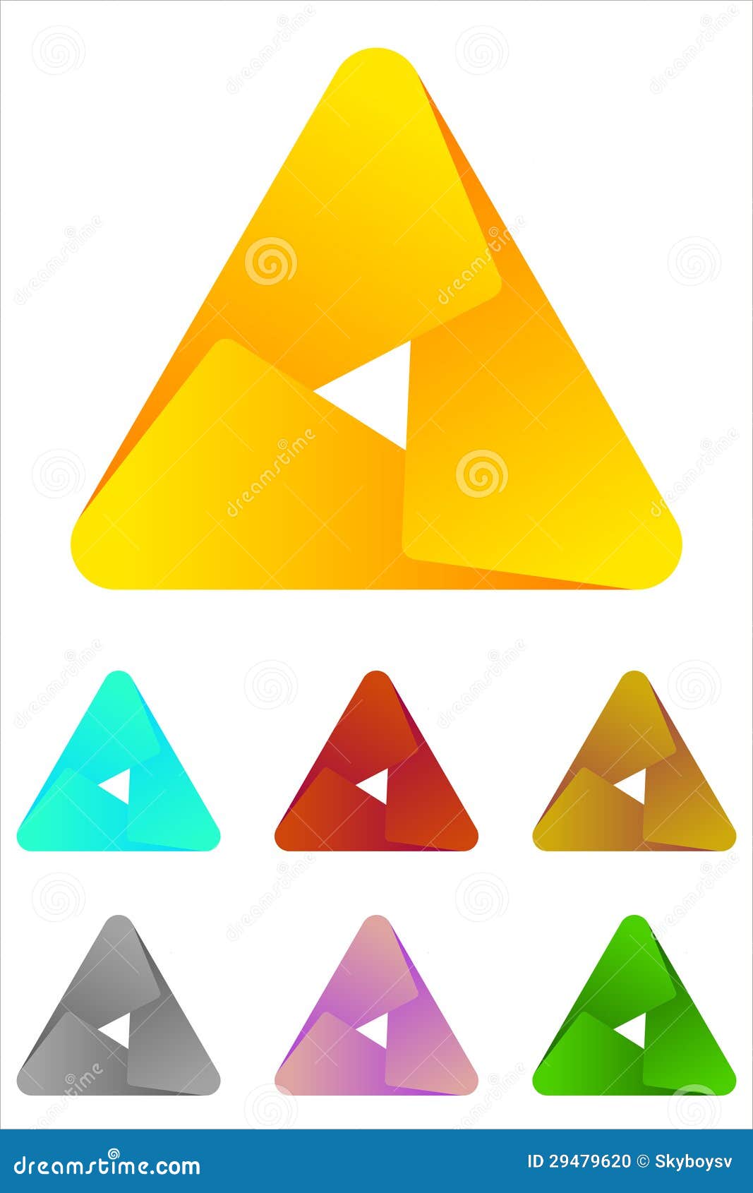 Design Triangle Logo Element. Stock Vector - Illustration of concept ...
