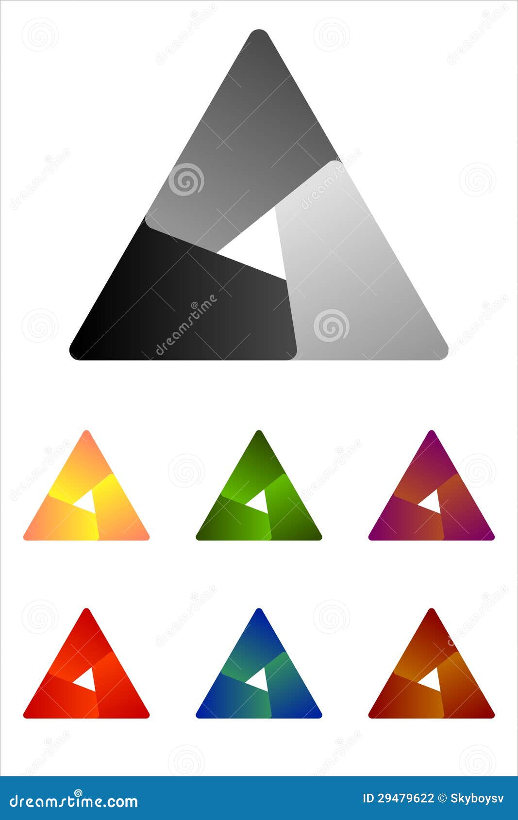 Design Triangle Logo Element. Stock Vector - Illustration of division ...