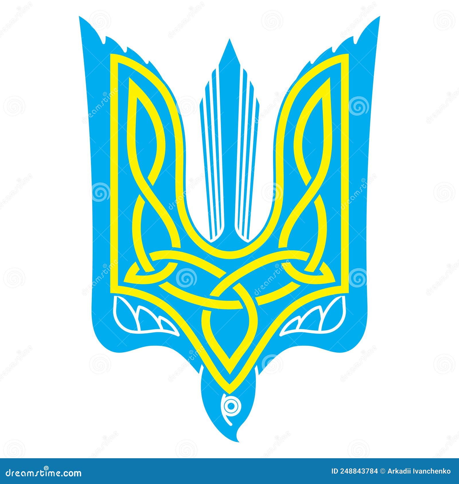 Design With The Trident - The Main Element Of The State Emblem Of ...