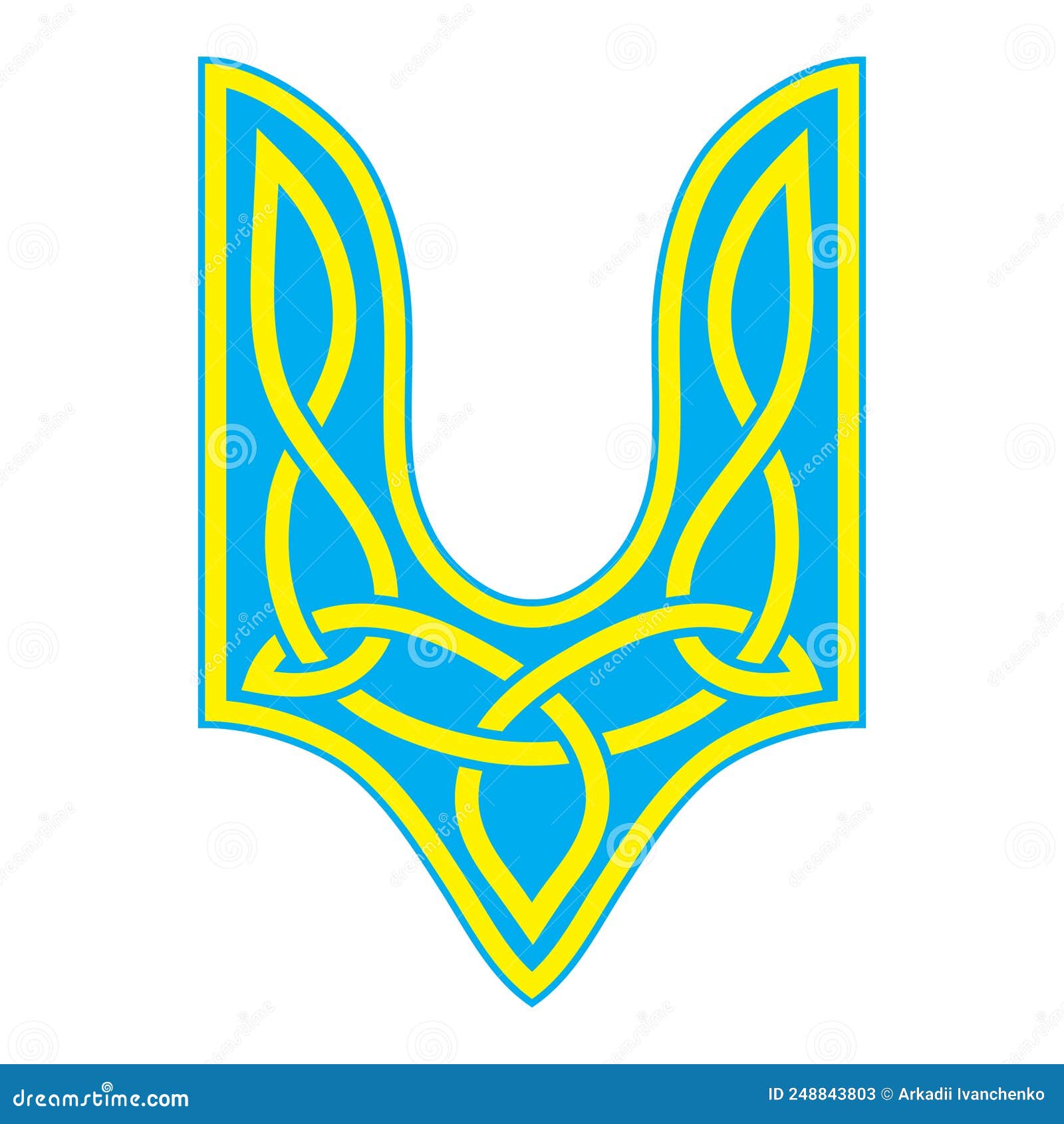 Design with the Trident - the Main Element of the State Emblem of ...