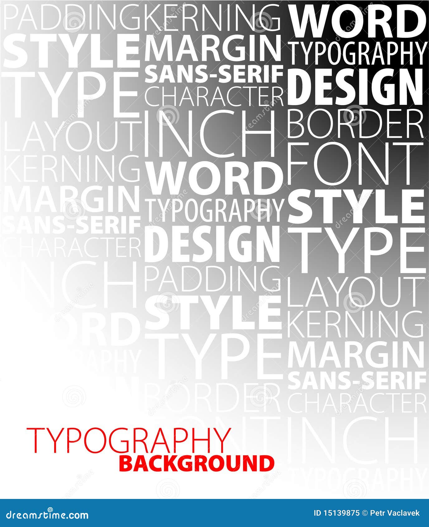 Design and Typography Background Stock Illustration - Illustration of ...