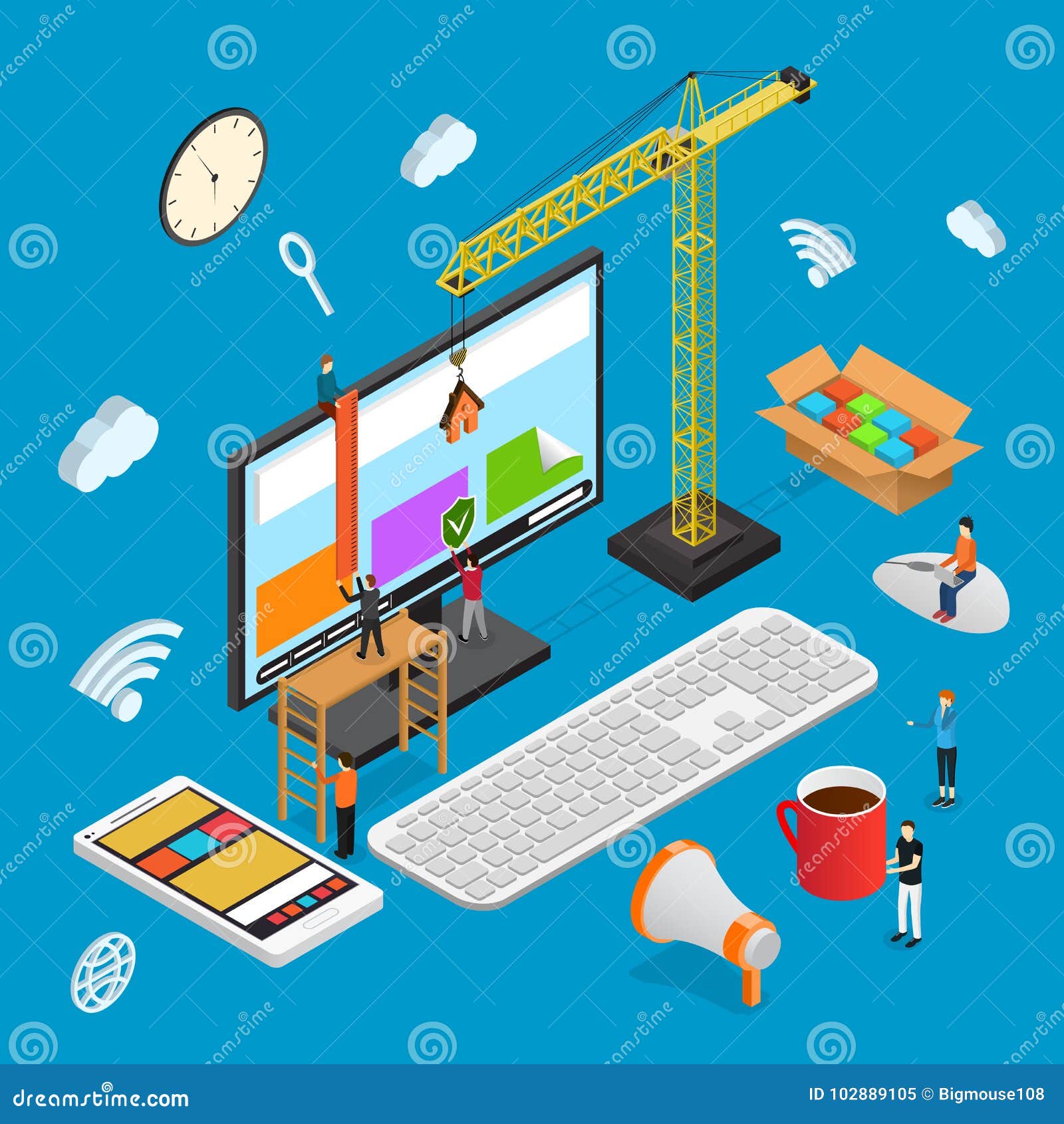 Web Design Usability As Website Practical And Responsive Work Outline ...