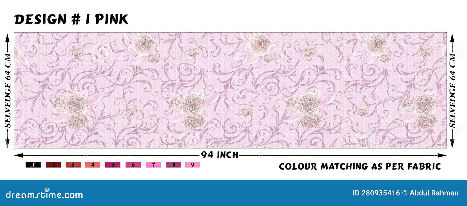 Textile Print Design Bedsheet Collection Stock Photo - Image of ...