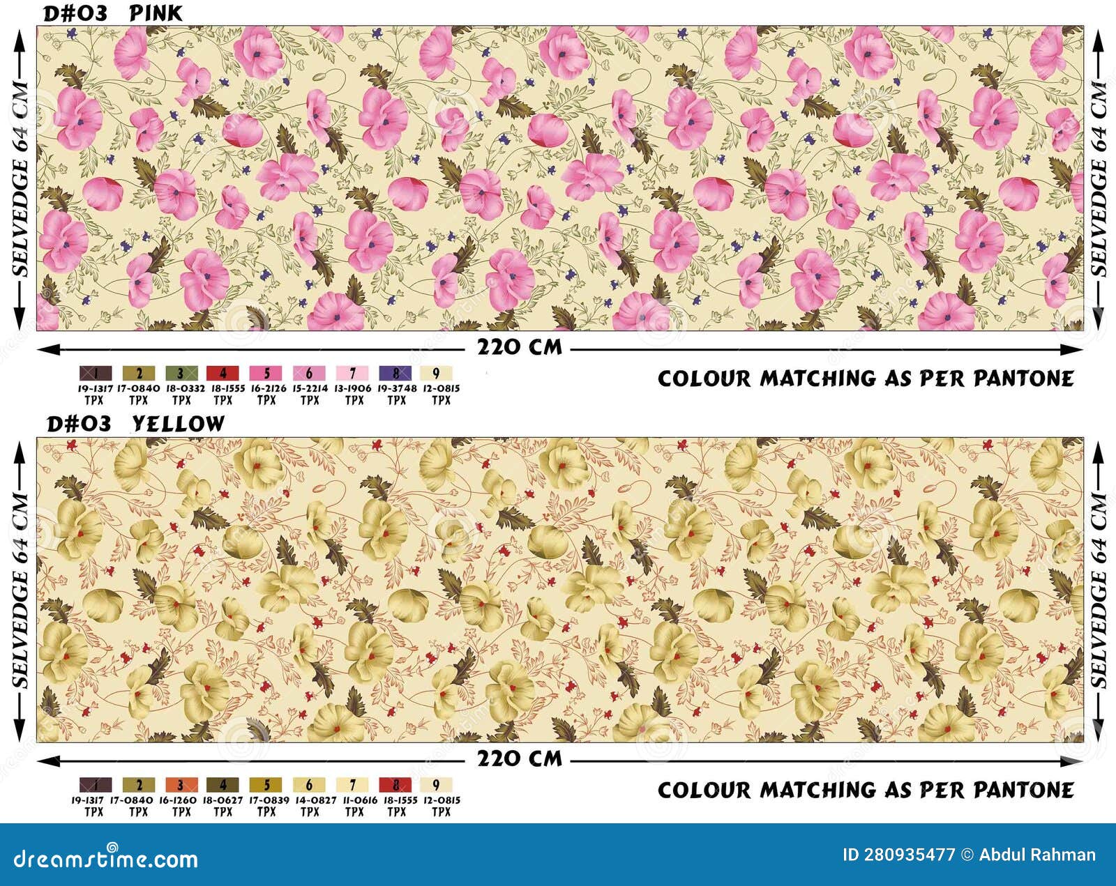 Textile Print Design Bedsheet Collection Stock Illustration ...