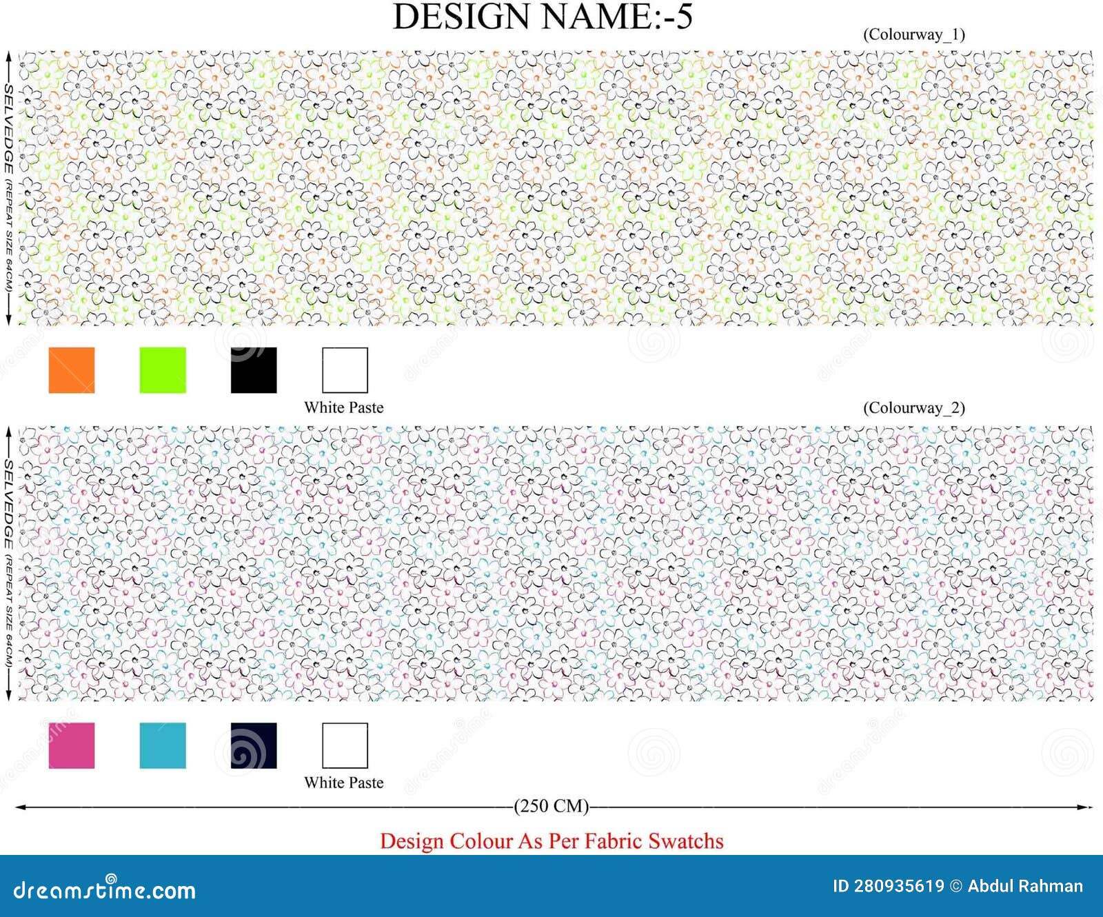 Textile Print Design Bedsheet Collection Stock Illustration ...