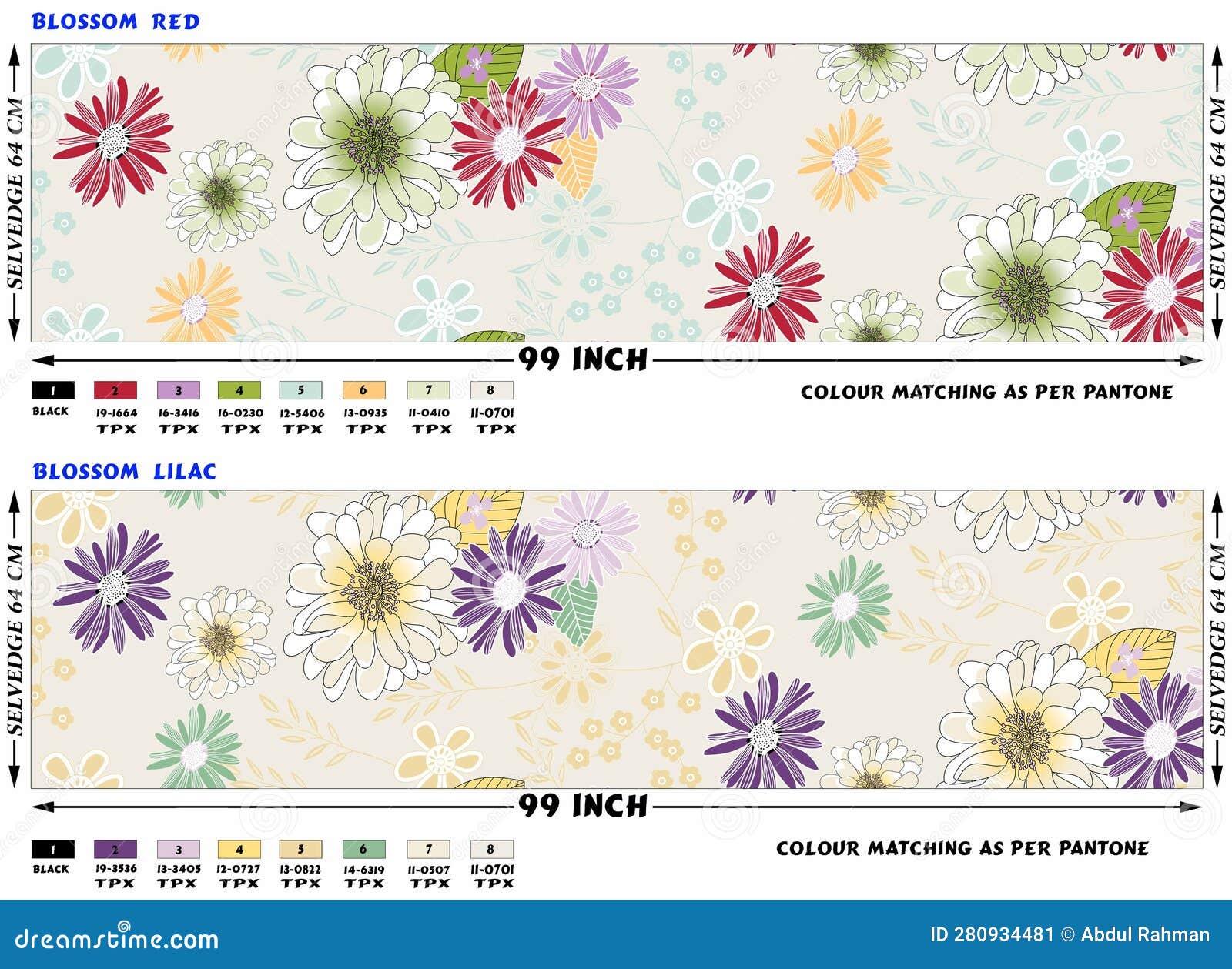 Textile Print Design Bedsheet Collection Stock Illustration ...