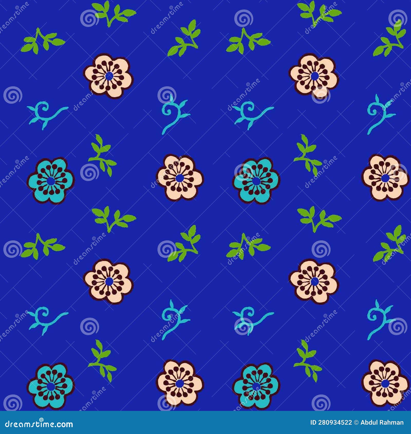 Textile Print Design Bedsheet Collection Stock Illustration ...