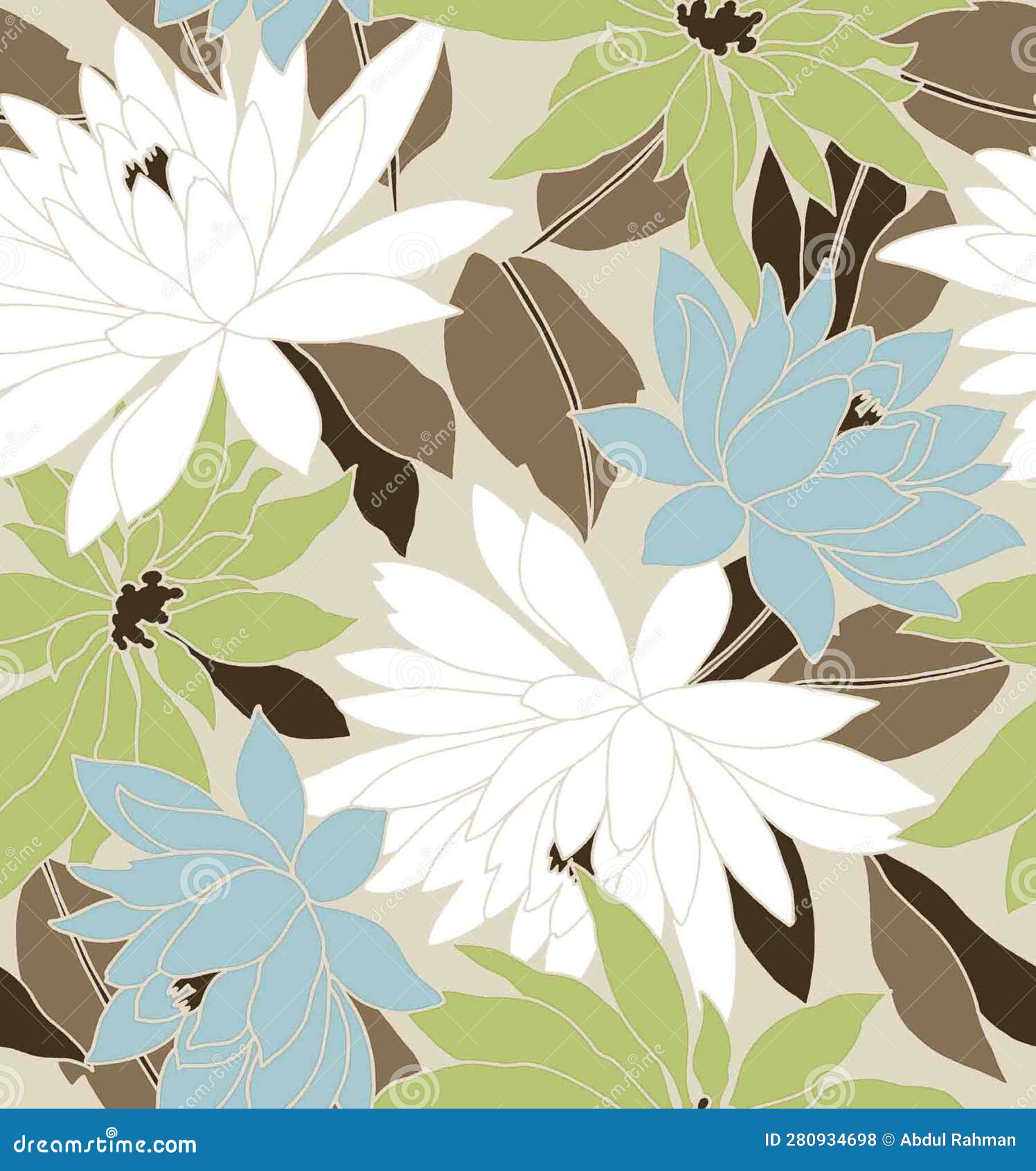 Textile Print Design Bedsheet Collection Stock Illustration ...