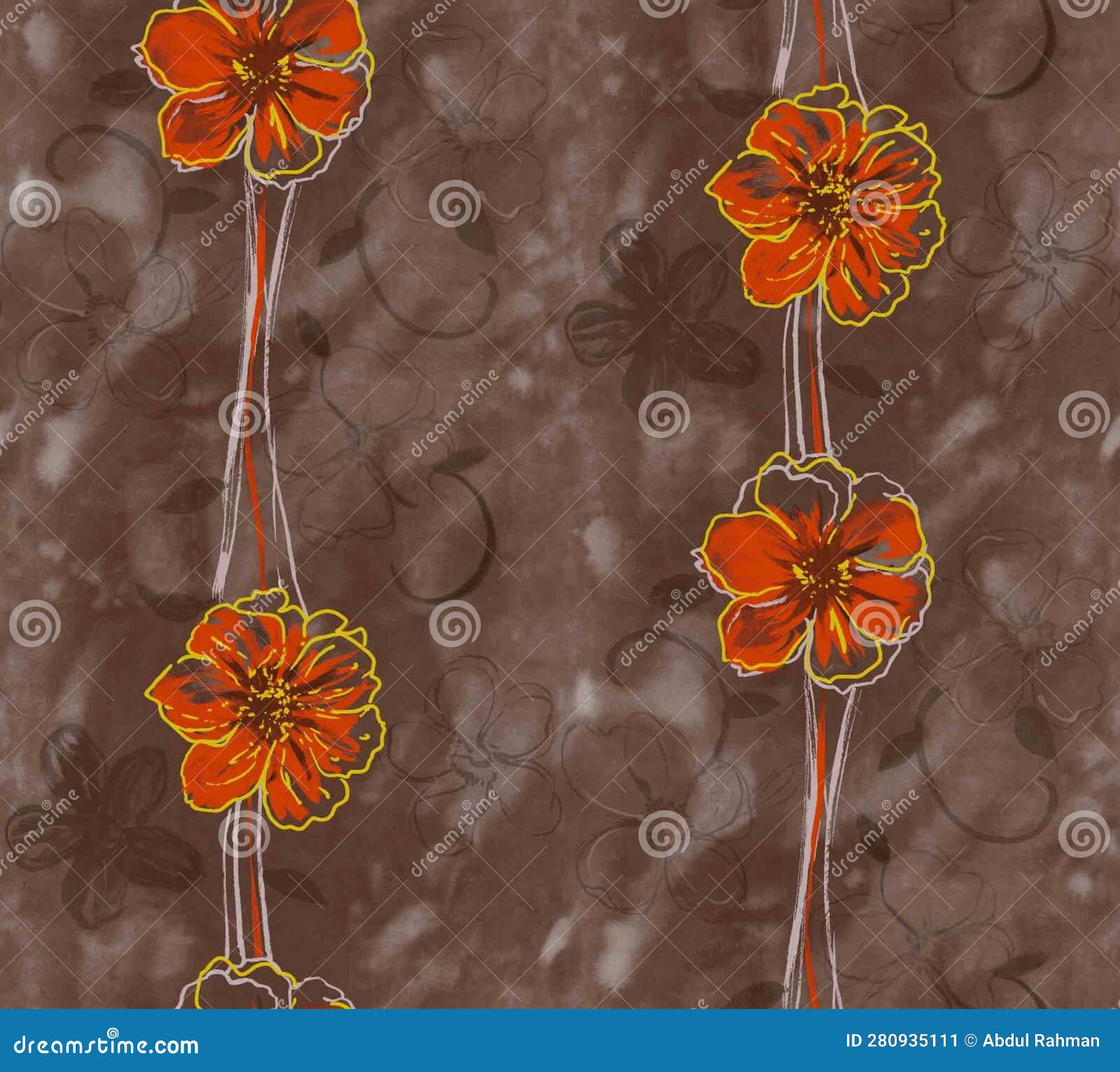 Textile Print Design Bedsheet Collection Stock Illustration ...